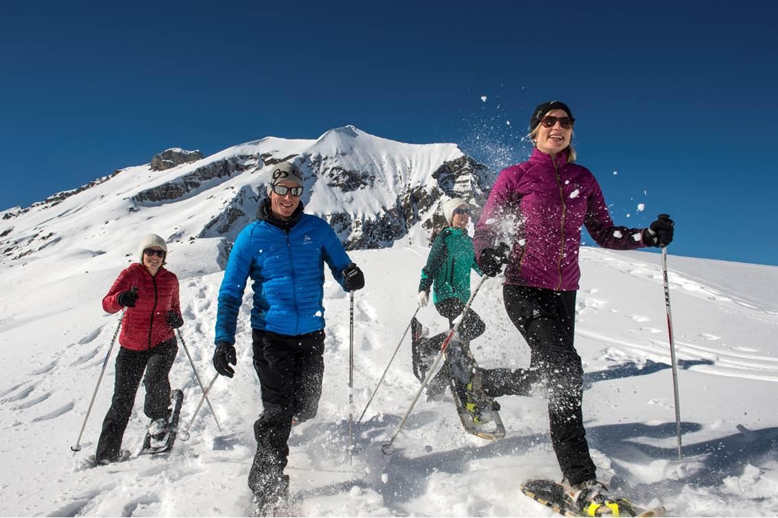 Adventure snowshoe hike