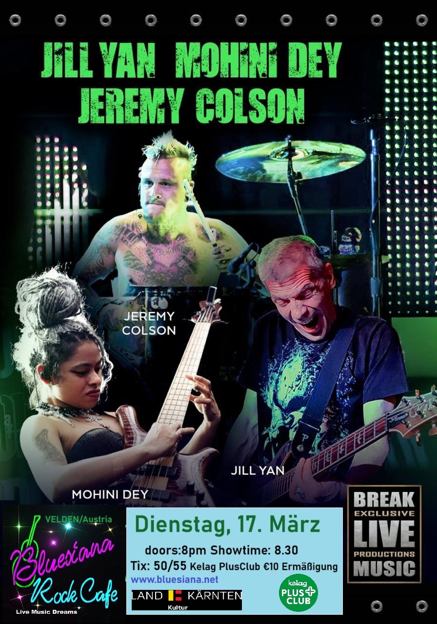 Konzert: MOHINI DEY & JEREMY COLSON & JILL YAN „Alien Rock Fusion Trio“