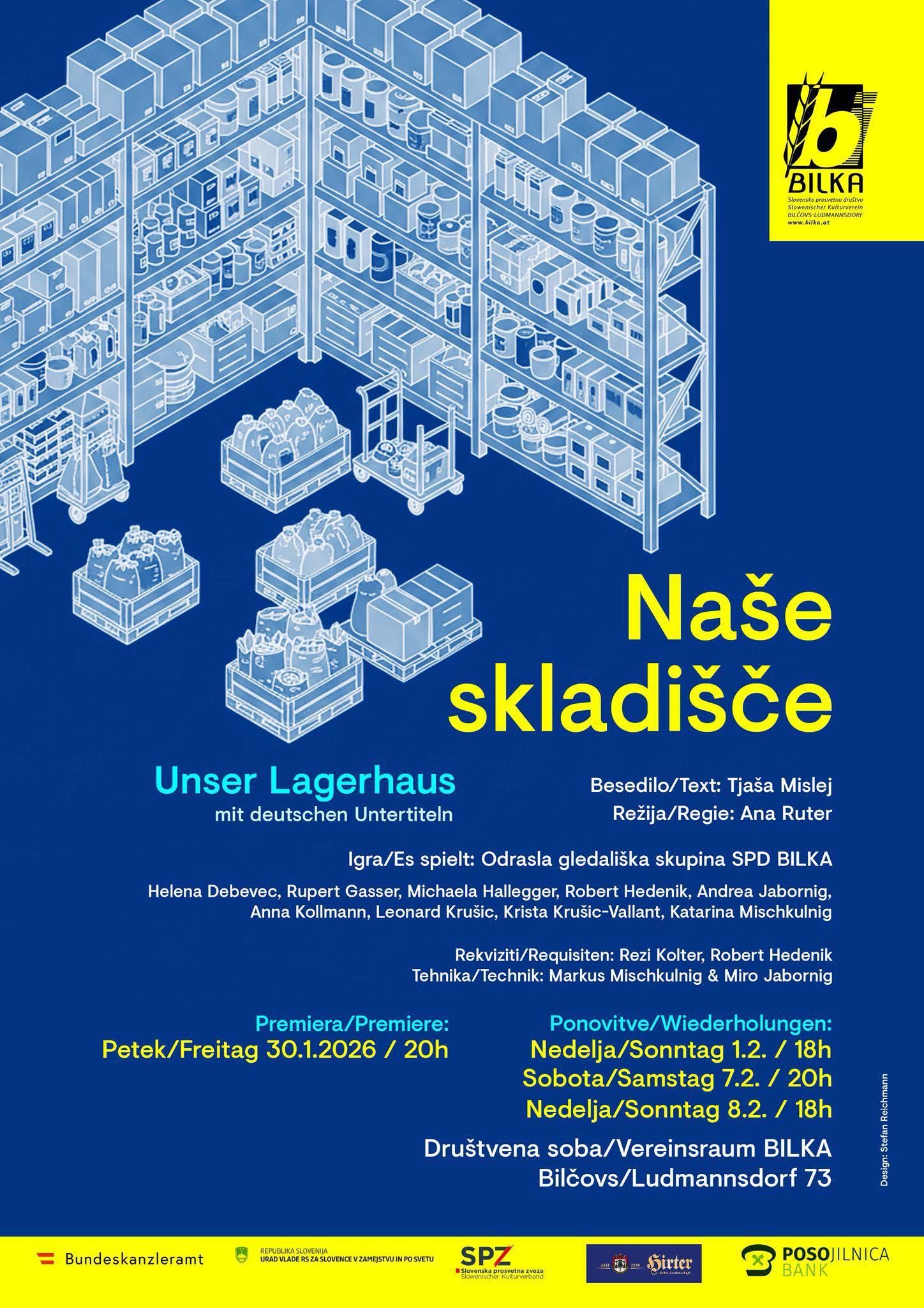 Theaterstück „Naše skladišče - Unser Lagerhaus“