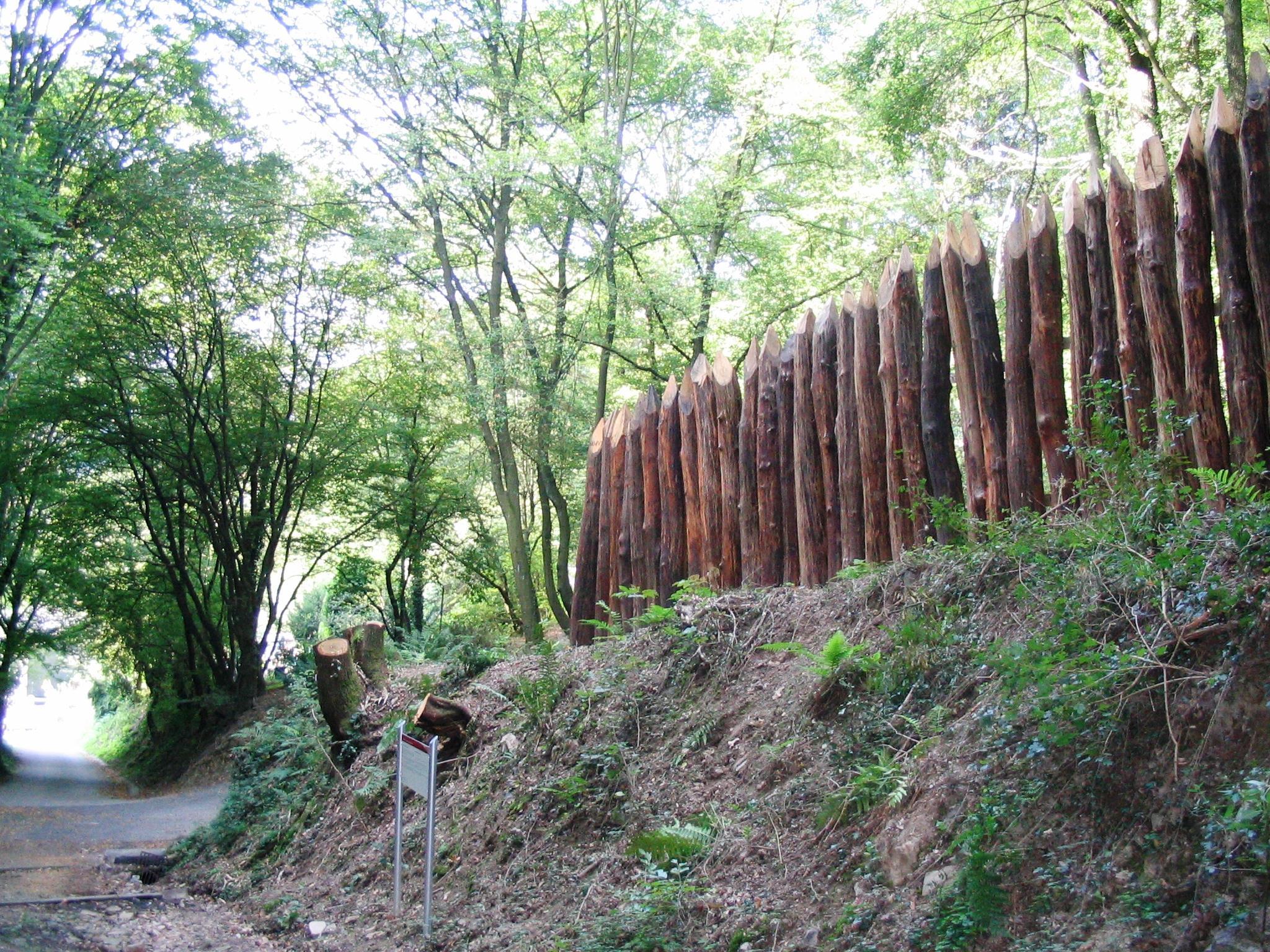 Reconstruction Roman palisade