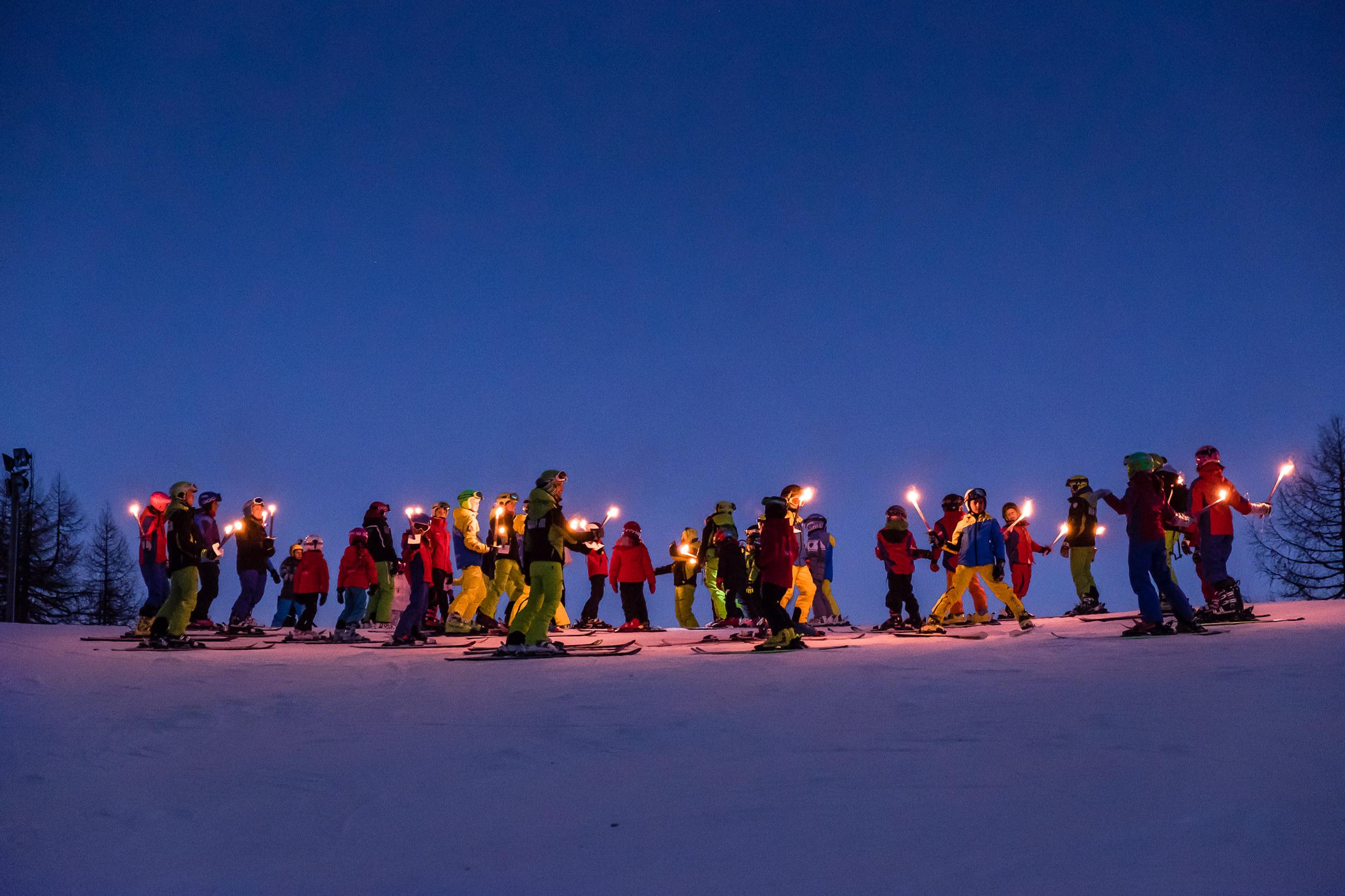 Torchlight show for children | Dolomiti Superski